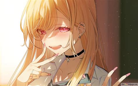 나의 드레스업 달링애니 키타가와 마린 4k 배경화면 다운로드