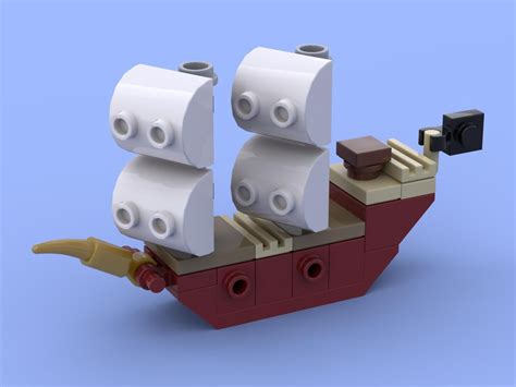 Lego Moc Mini Sailing Ship Pirate Galleon By Aquir Rebrickable