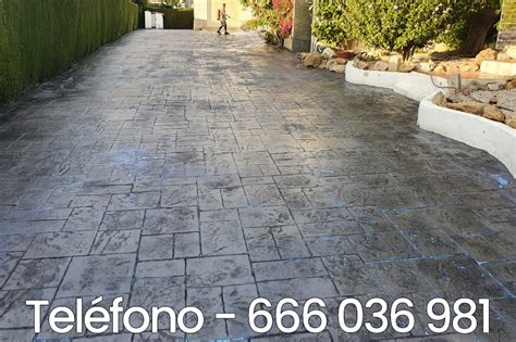 Hormigon Impreso España Precio m en Pavimentos