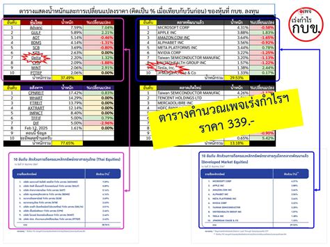 เร่งกำไร รายงานสัดส่วนการลงทุน รอบ 31 ธ ค 67 ออกแล้ว รอบนี้หุ้นไทยมี Delta แล้วนะ เพราะปี 2567