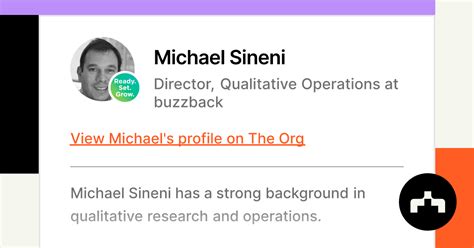 Michael Sineni Director Qualitative Operations At Buzzback The Org