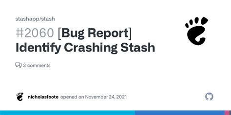 Bug Report Identify Crashing Stash · Issue 2060 · Stashappstash