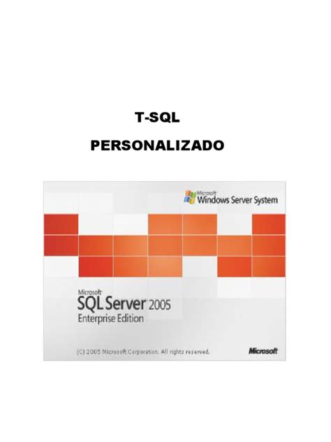 T Sql Pdf Sql Lenguaje De Programación