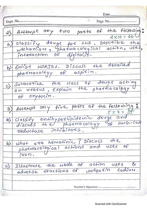 Solution Pharmacology 2 Paper 20 21 Solution Studypool
