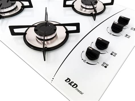 Fogão Cooktop 4 Bocas Branco D D Metal promoção R 329 00 em