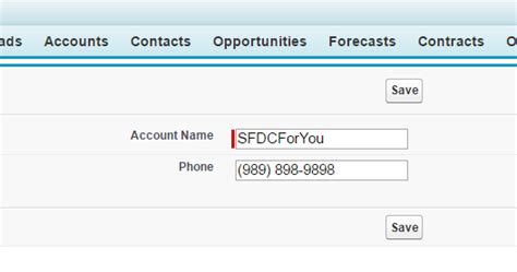 Salesforce For You Insert Record And Redirect To Detail Page