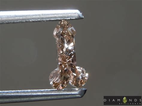 0 67ct Brown Novelty Shape Diamond