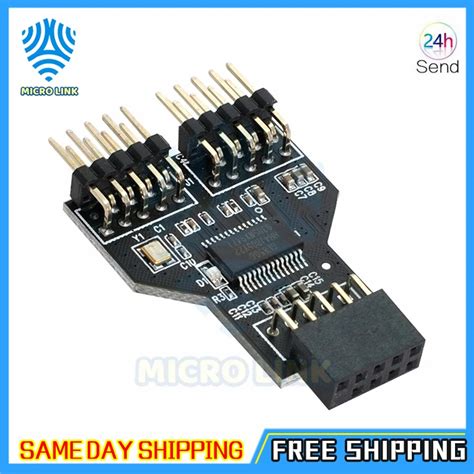 Scentu 9 Pin Usb Başlığı Dişi 1 Ila 2 Erkek Kurulu 9 Pin Usb Fiyatı