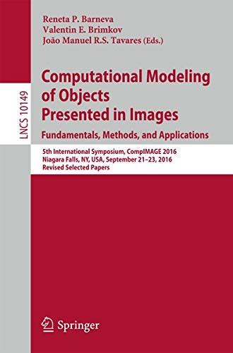 Buy Computational Modeling Of Objects Presented In Images Fundamentals