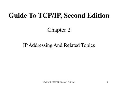 Ppt Guide To Tcp Ip Second Edition Powerpoint Presentation Free Download Id 4432208