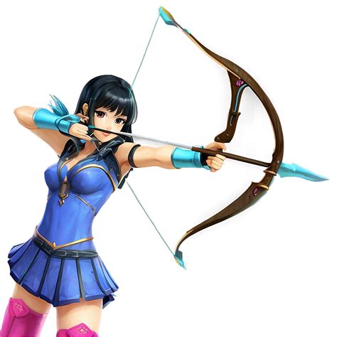 Download Anime Girl With Bow And Arrow Png Kjm52