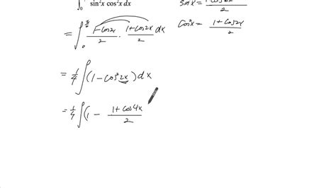 Trigonometric Integrals Example Youtube