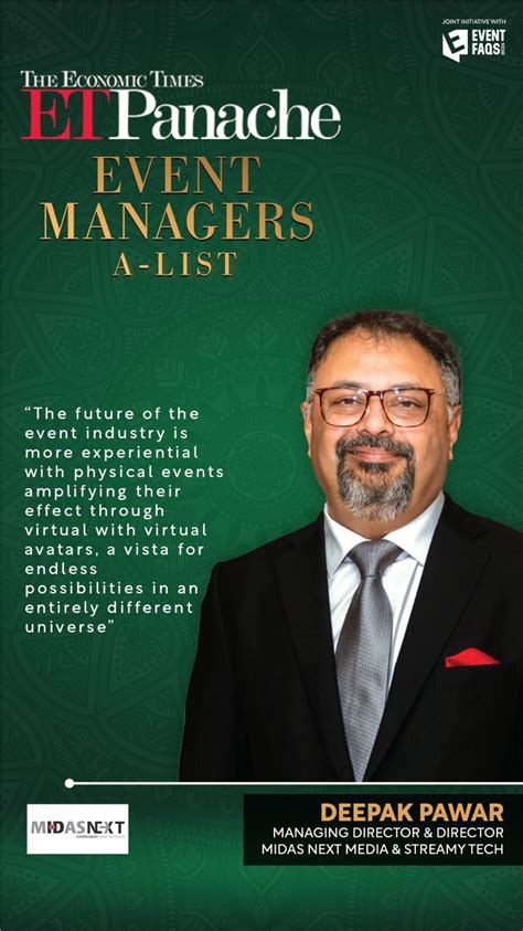 Deepak Pawar On Linkedin Eventfaqs Economictimes Eventlife