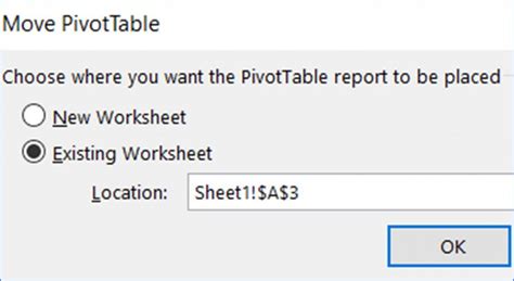 How To Move Pivot Table Excelnotes