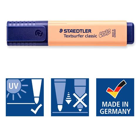 Kit Marca Texto Textsufer Classic Com 6 Cores Pasteis Staedtler