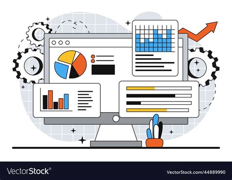 Data Analysis Concept Royalty Free Vector Image