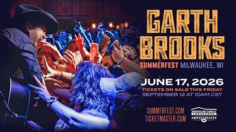 Garth Brooks Garth Brooks To Kick Off Summerfest 2026 In Milwaukee