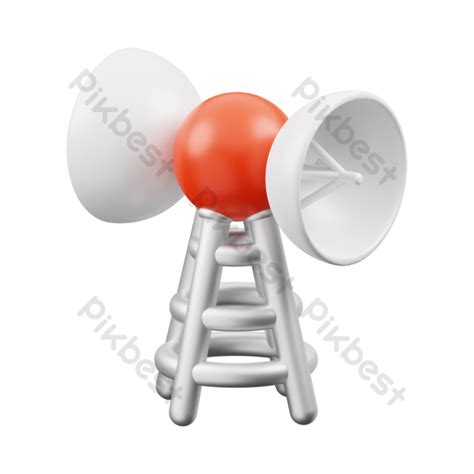 Network Tower 3d Icon Png Images Psd Free Download Pikbest