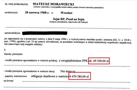 Premier pokazał majątek na koniec kadencji Duży spadek oszczędności