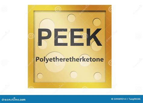 Polyetheretherketone Peek Polymer Symbol Isolated Stock Illustration Illustration Of Science