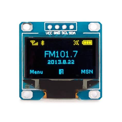 Display OLED X I C Azul Amarelo MakerHero