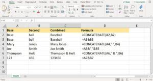 Cómo usar la función Concatenar en Excel
