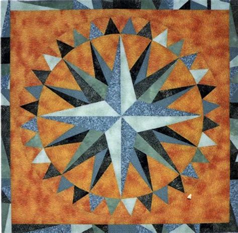 Mariners Compass Quilt Pattern By Lessa Siegele Multi Version Etsy