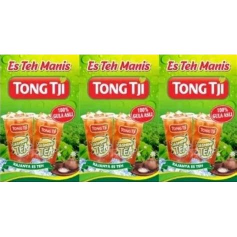 Jual Spanduk Banner Es Teh Tong Tji Shopee Indonesia