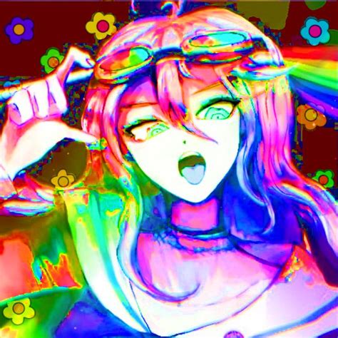 Miu Iruma Glitchcore Anime Danganronpa Scenecore Anime Icons