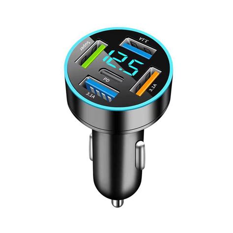 W Car Charger Usb Type C Charging Car One Adapter Y Y Wit Fast V J Walmart Com