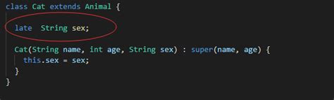 Non Nullable Instance Field ‘sex‘ Must Be Initializednon Nullable Instance Field Sex Must Be