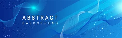 渐变蓝色科技感网站广告横幅banner横版海报 图片模板素材 稿定设计