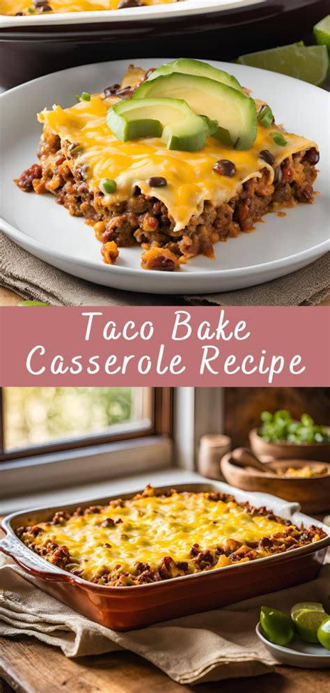 Taco Bake Casserole Recipe Cheff Recipes