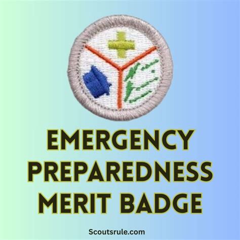 Emergency Preparedness Merit Badge Guide Scouts Rule