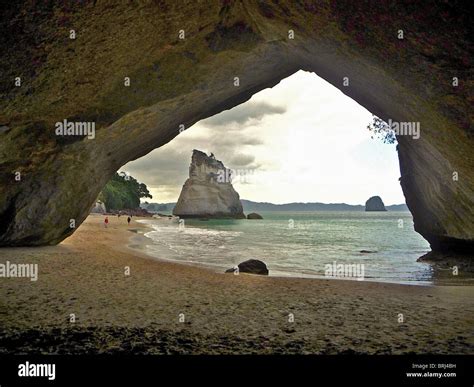 Accessible Only On Foot Or By Boat Famous Cathedral Cove Is One Of The