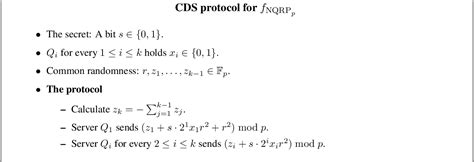 Figure 1 From Quadratic Secret Sharing And Conditional Disclosure Of Secrets Semantic Scholar