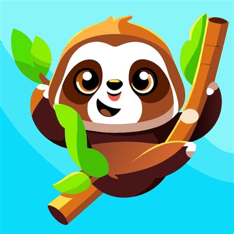 High Quality Ultra Hd Highly Realistic Cute Sloth Catching Branch Wood