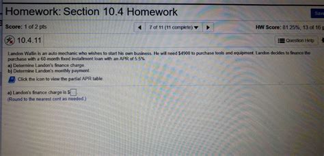 Solved Homework Section 10 4 Homework Save Score 1 Of 2