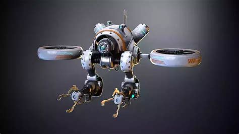 3d Model Sci Fi Drone 01 Vr Ar Low Poly Cgtrader