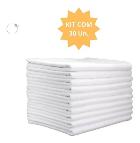 Pano De Prato Liso Branco Kit 30 Pronta Entrega Atacado MercadoLivre