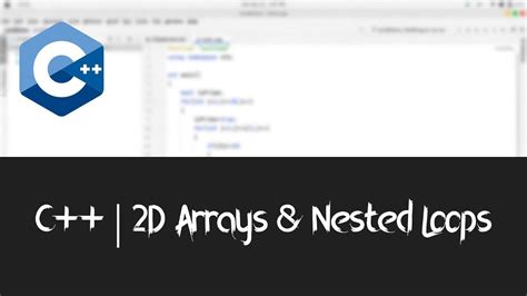 C 2D Arrays Nested Loops Codify Academy YouTube