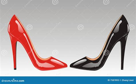 High Heel Shoesvector Stock Vector Illustration Of High 7587893