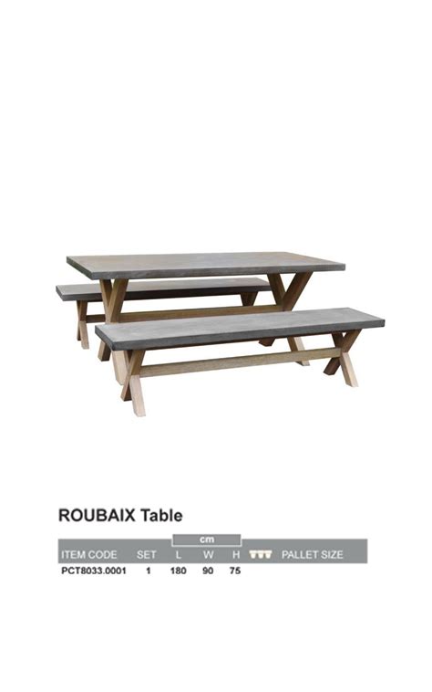 Roubaix Talbe Set I Rosa Planters Vietnam Co Ltd
