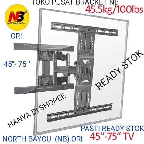 Jual Produk Premium BRACKET NORTH BAYOU NB P6 LED TV 40 80 INCH
