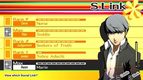 Persona 4 Golden Social Links Guide KJC ESports