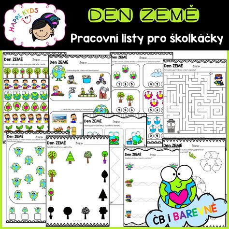 Den ZemĚ Pracovní Listy Nejen Pro školkáčky Inspirace Nejen Do školky
