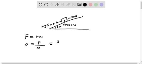A Block Is Pushed Up A Frictionless 30 Incline By An Applied Force As