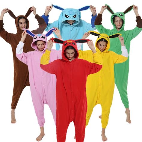Eevee Onesie For Adults Animal Onesie Pajamas