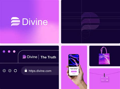Divine Brand Identity Mark D Logo Modern Branding On Behance