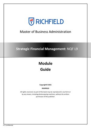 STM 732 Assignment STM 732 RICHFIELD GRADUATE INSTITUTE OF